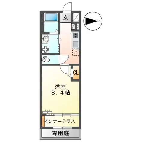 Bluebell 杉水 103号室（1K 4.7万円）熊本県菊池郡大津町大字杉水763－147｜熊本の賃貸・お部屋探し - 明和不動産